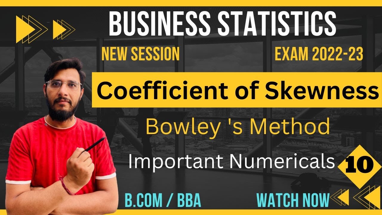 Coefficient of skewness - Bowley Method | Important Numerical ...
