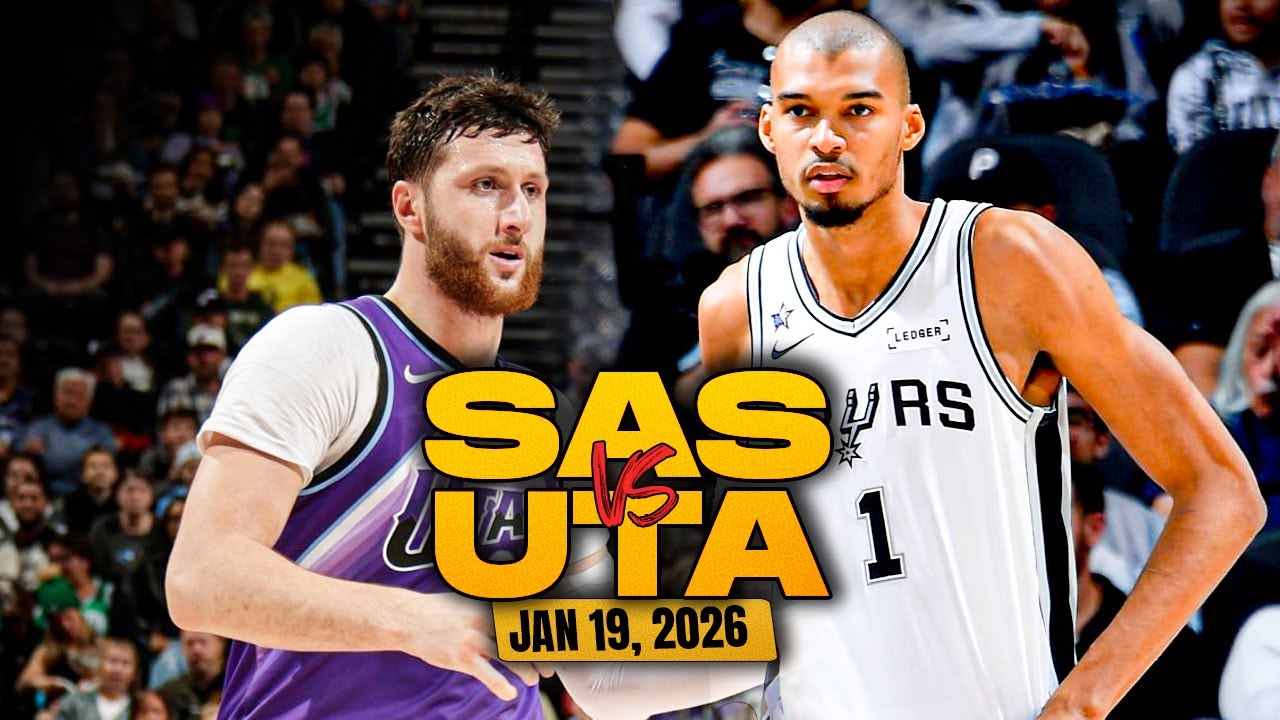 San Antonio Spurs vs Utah Jazz Full Game Highlights | Jan 19, 2026 ...
