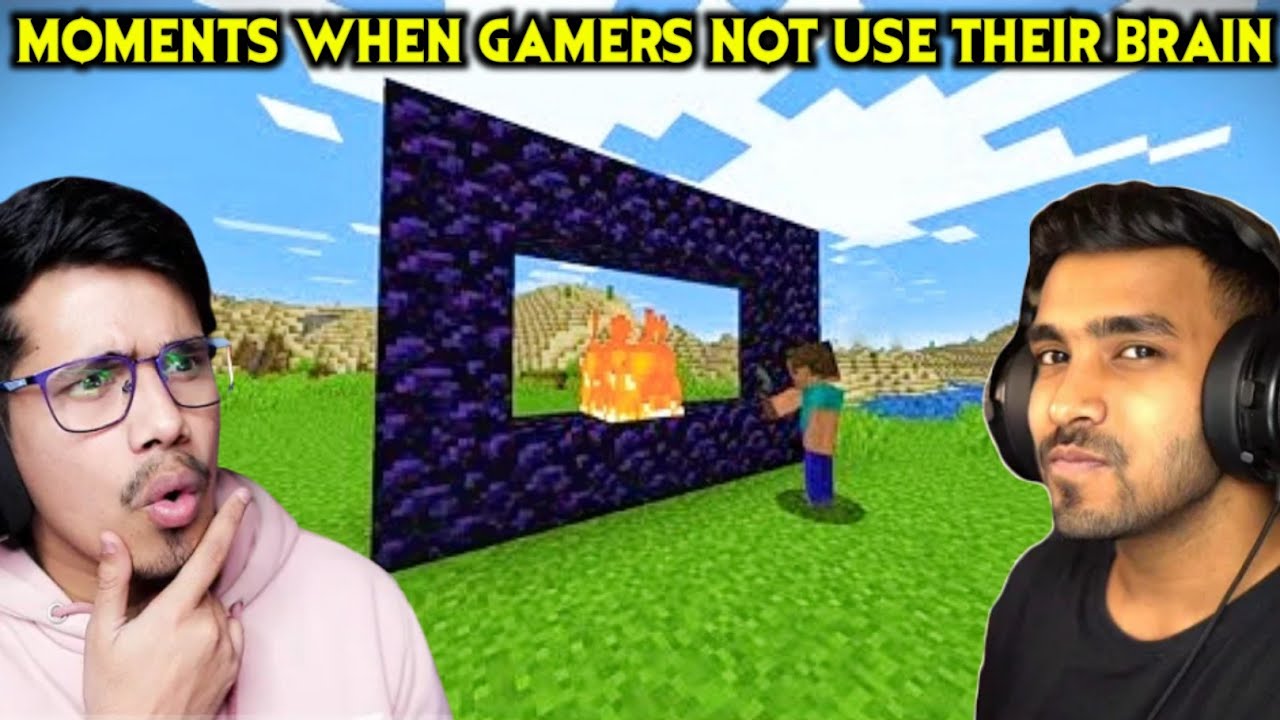 Moments When Gamers Not Use Their Brain In Minecraft || Not Use Their ...