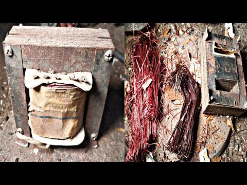 how to remove a transformer copper #copper #transformer - YouTube