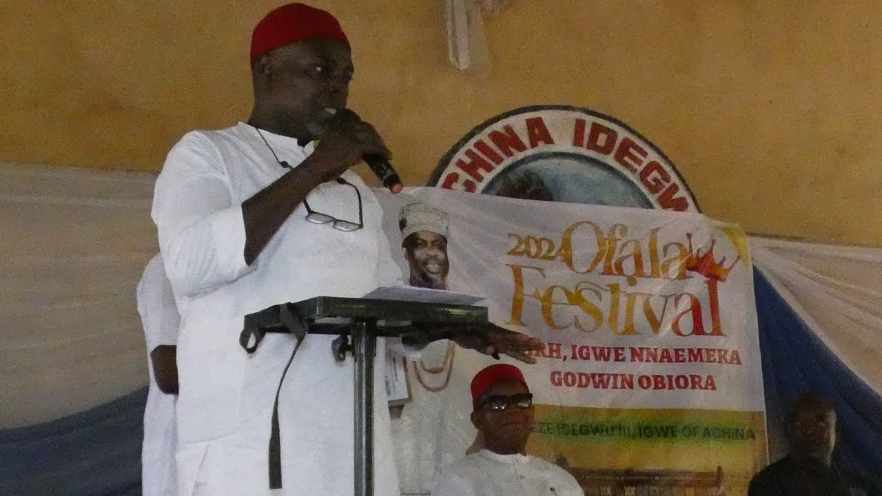 Dr C. D Ochuba delivered at Ofala Lecture organized by 2024 Ofala Committee Eze Idegwu III of ...