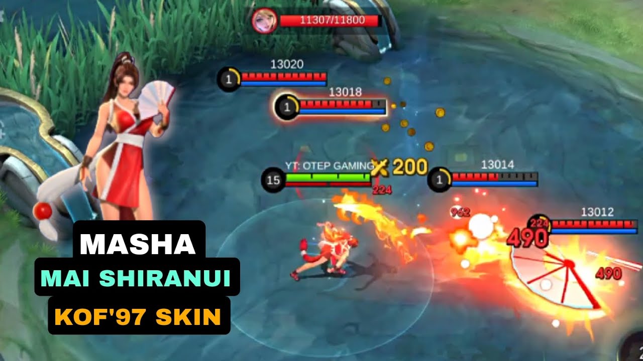 MASHA NEW KOF'97 SKIN " MAI SHIRANUI " GAMEPLAY | RELEASE DATE | MLBB X ...