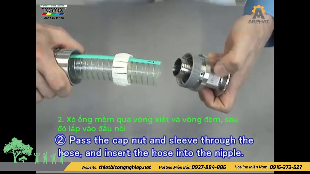 Hướng dẫn lắp đặt đầu nối Toyox AM TC3-F đúng cách | An Phát | - YouTube