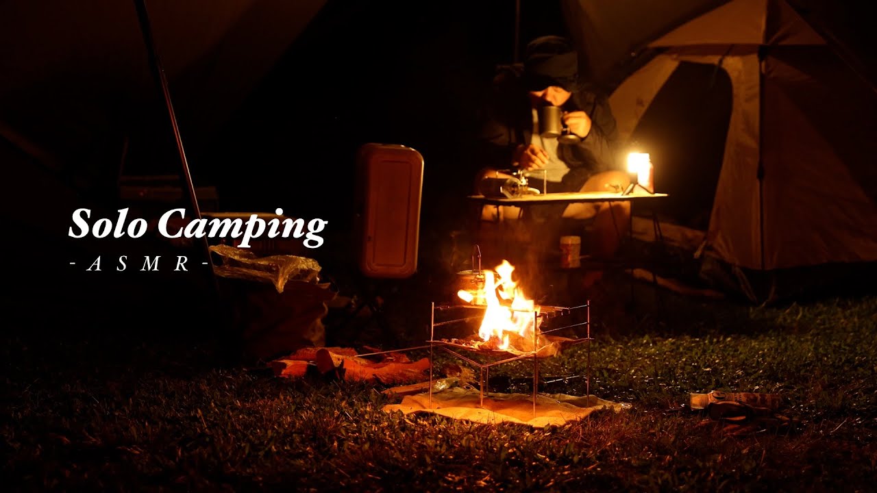 solo camping and relaxing with wonderful view.[ASMR]-Indigo children ...