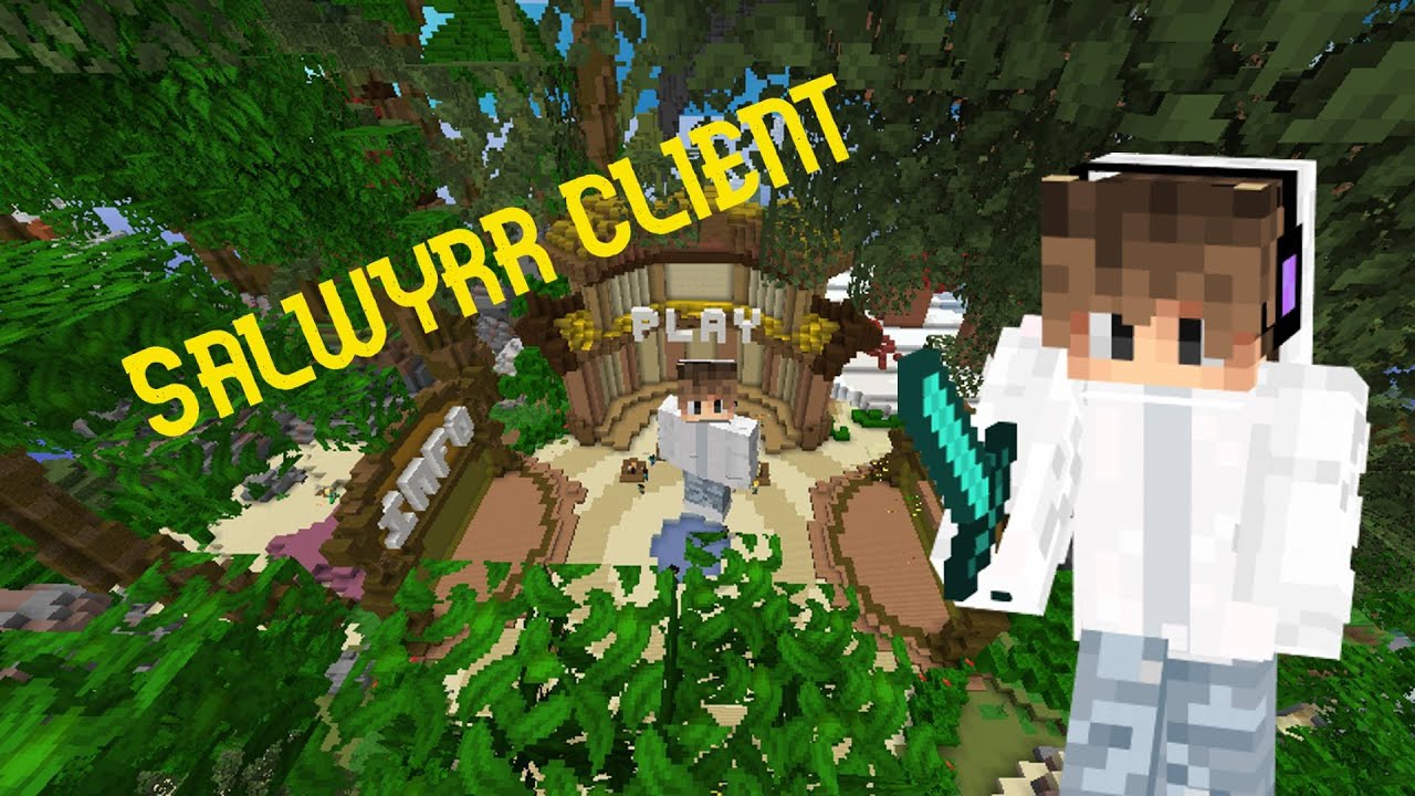 I used Salwyrr client in Bedwars(Minecraft) - YouTube