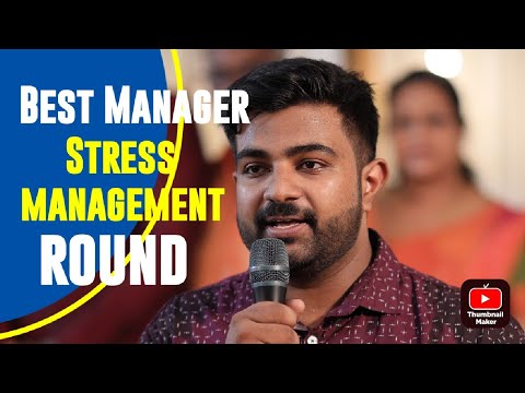 Stress Management round of Best Manager competition - YouTube