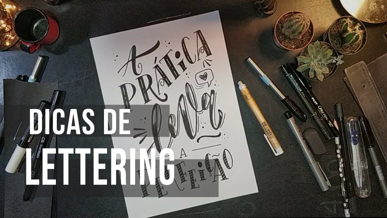 DICAS DE LETTERING PARA INICIANTES - YouTube