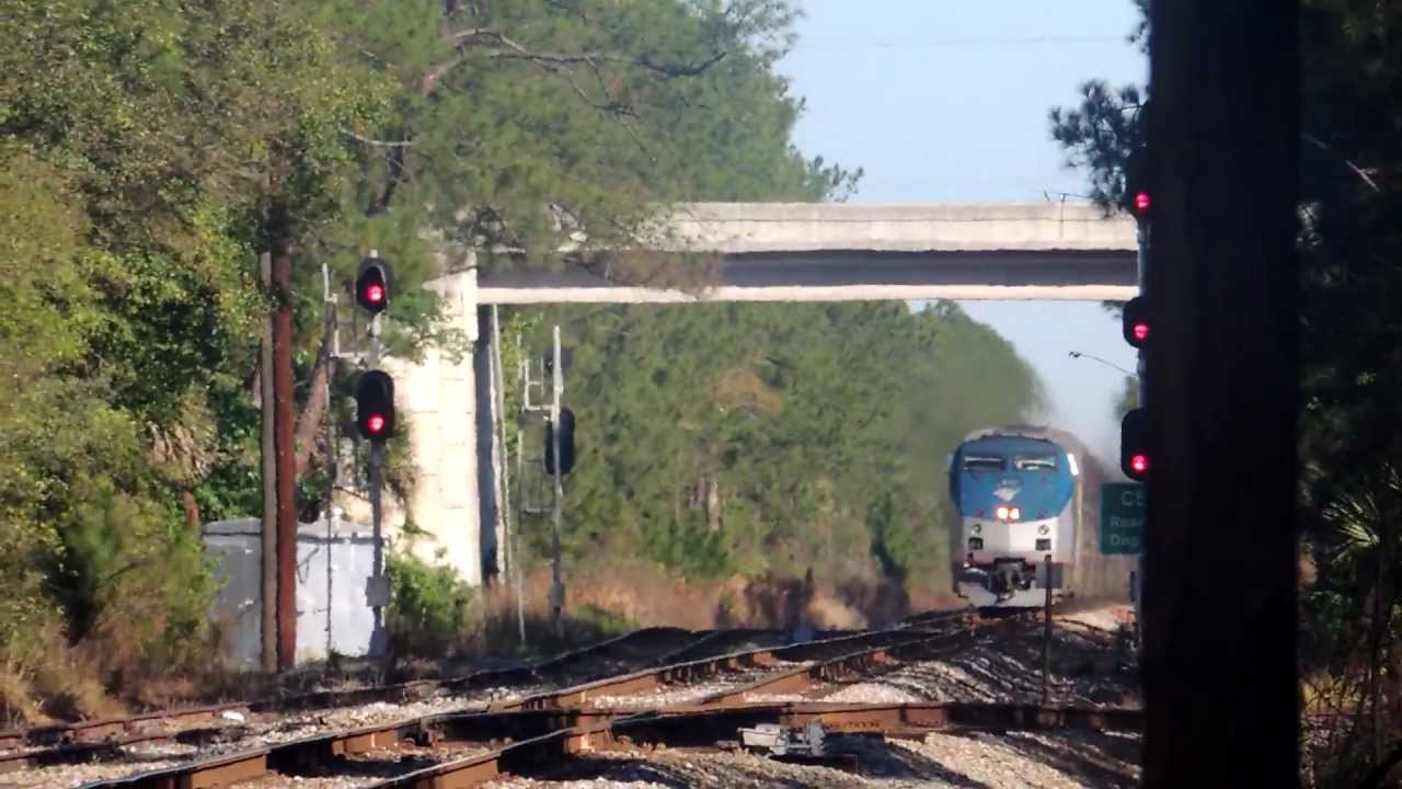 Amtrak Auto Train in Central Florida 3/6/13 - YouTube