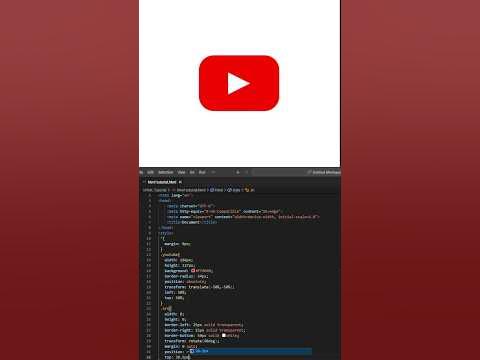 How To Create Youtube Logo Using CSS | #shorts#short #ytshorts #ytfeed #htmlcss #youtubelogo ...