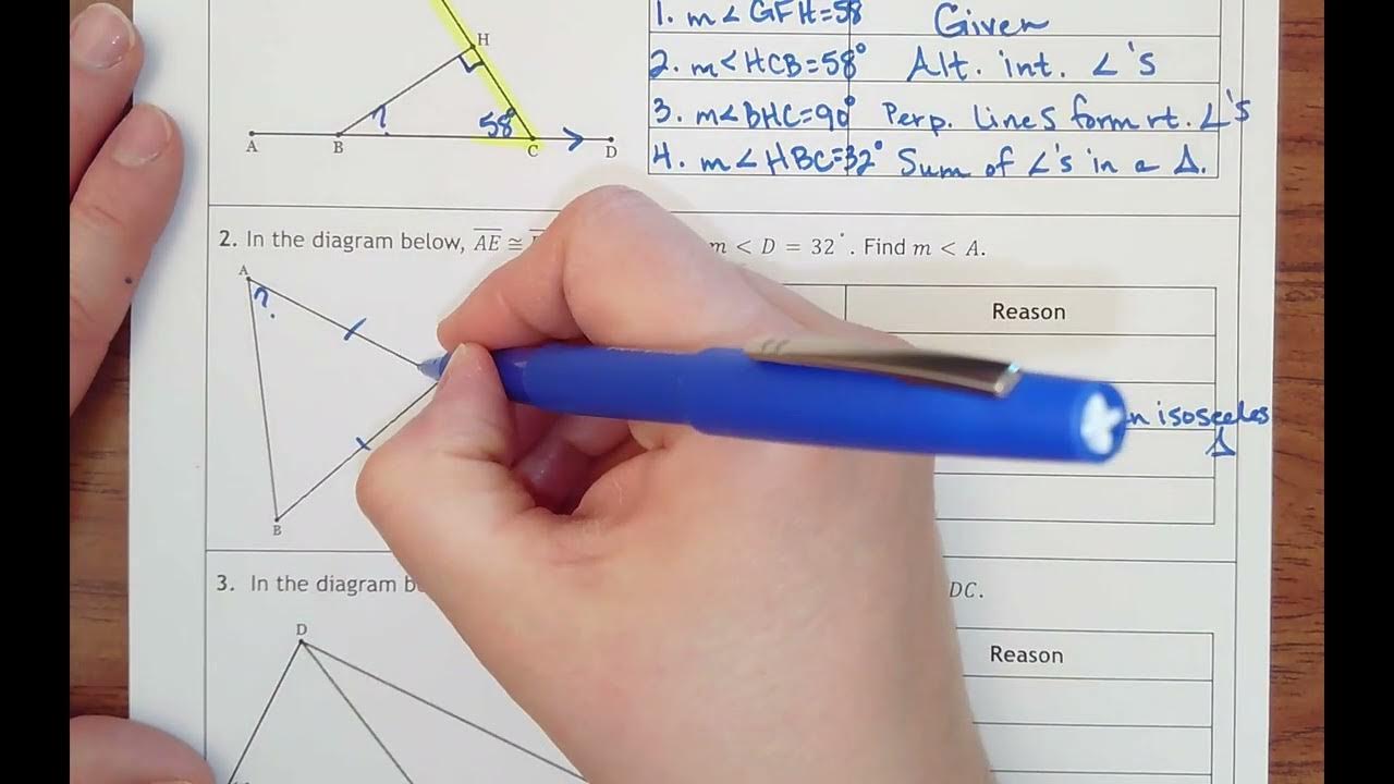 13.5- Finding Angles with Justification - YouTube