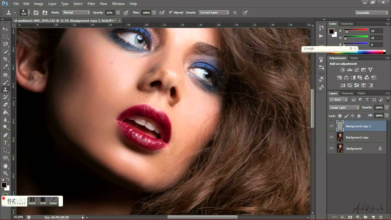 Retouching: High Frequency Separation - Skin Smoothing - YouTube