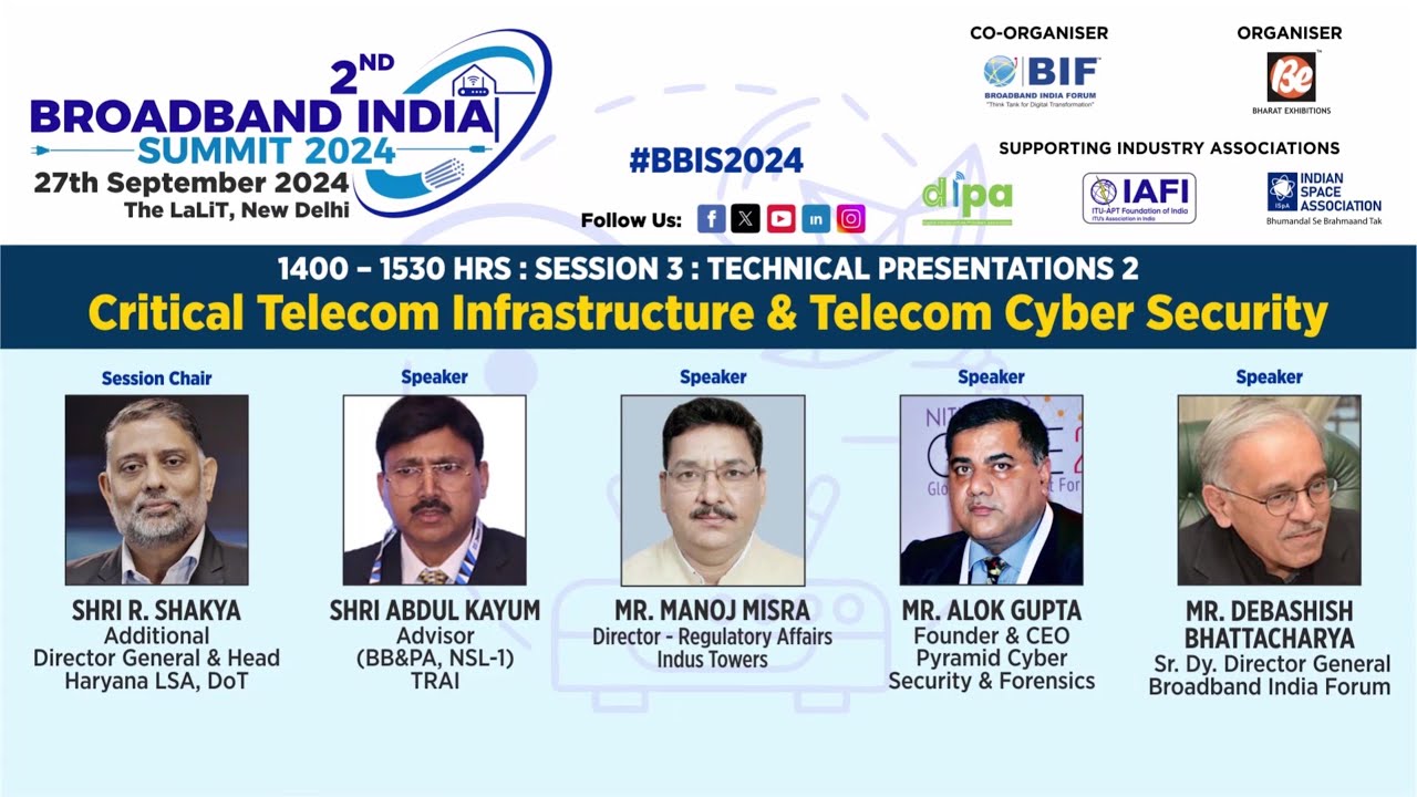 #BroadbandIndiaSummit2024: Session 3: Technical Session 2 - YouTube