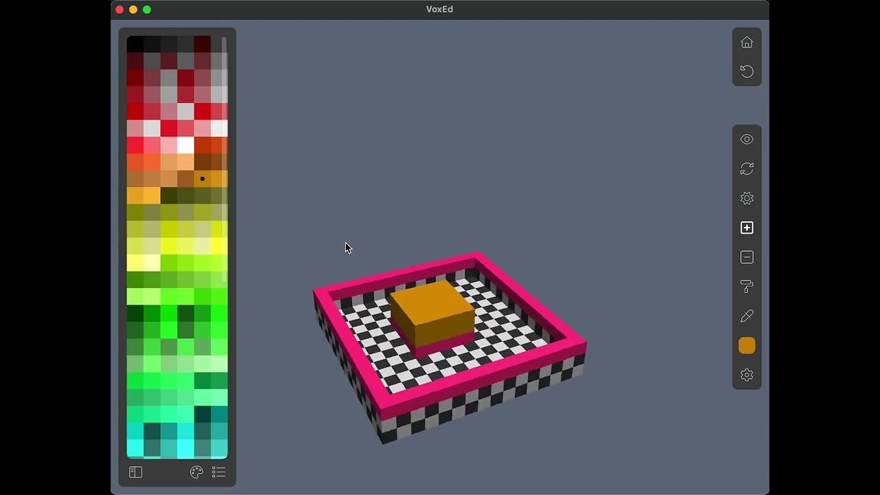 Voxel sprite editor: many tools now working - YouTube