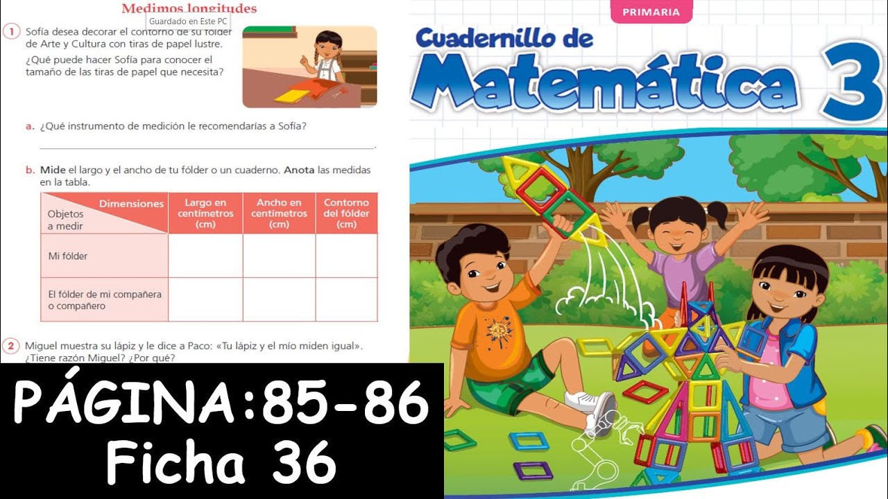Ficha 36 - Medimos longitudes - YouTube
