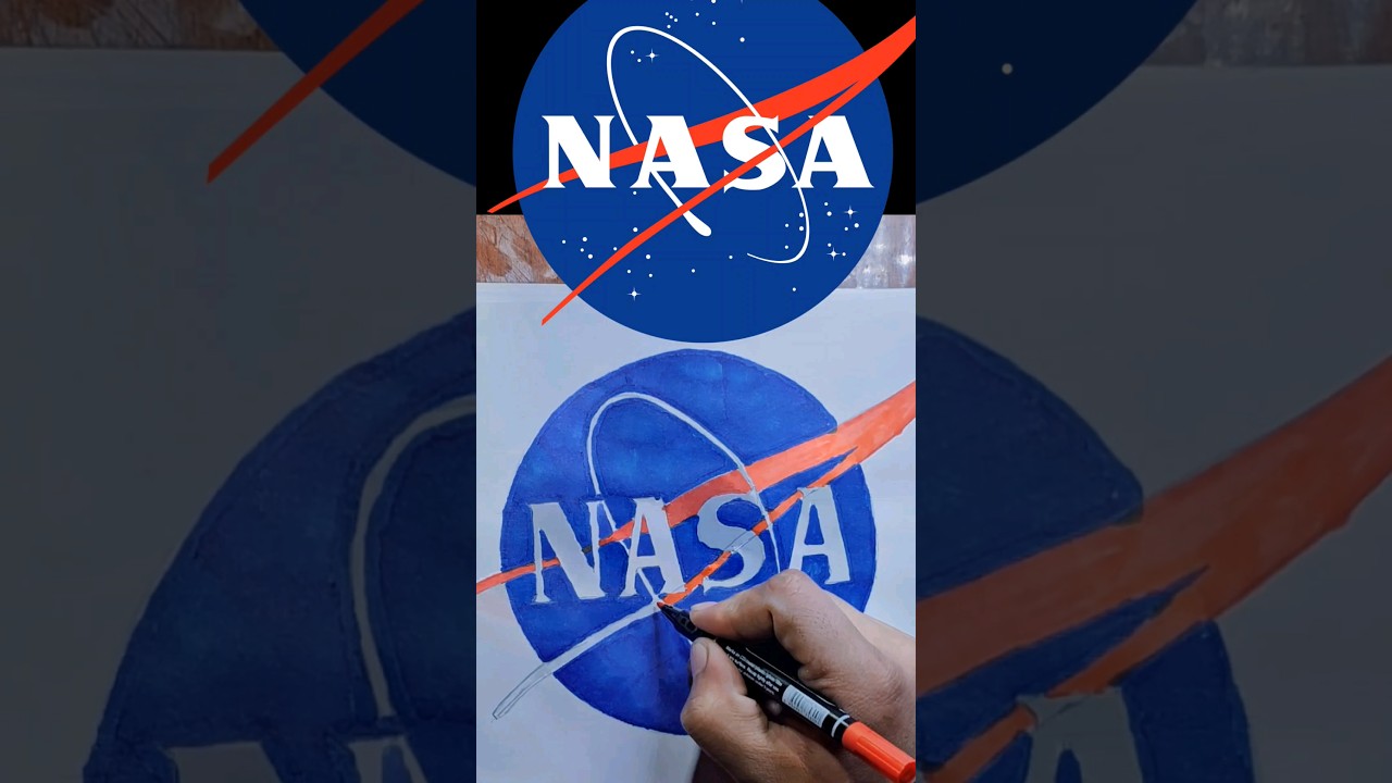 "NASA" Logo Drawing #nasa #drawing - YouTube