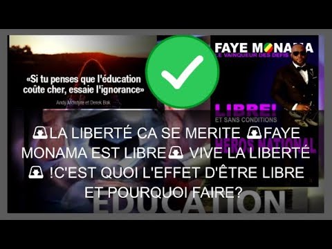 🚨LA LIBERTÉ CA SE MERITE 🚨FAYE MONAMA EST LIBRE🚨VIVE LA LIBERTÉ🚨C'EST ...