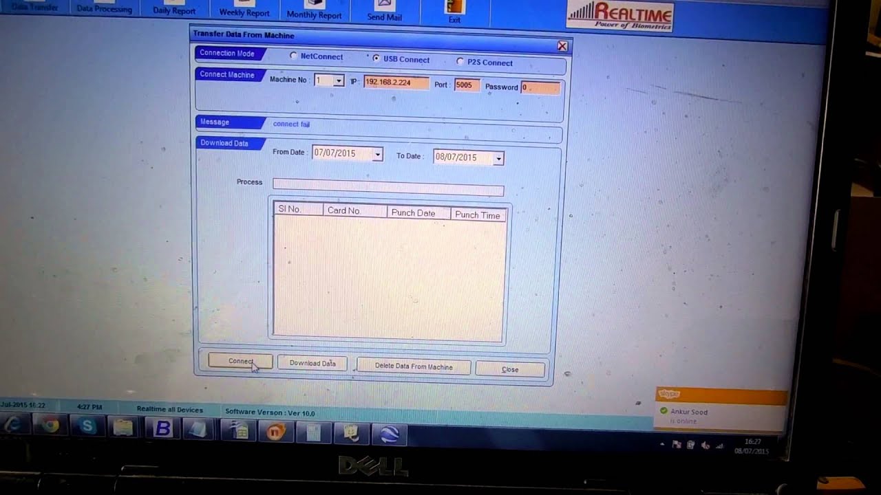 RealSoft 10.0 Attendance Management Software using Biometric Attendance Machine - YouTube