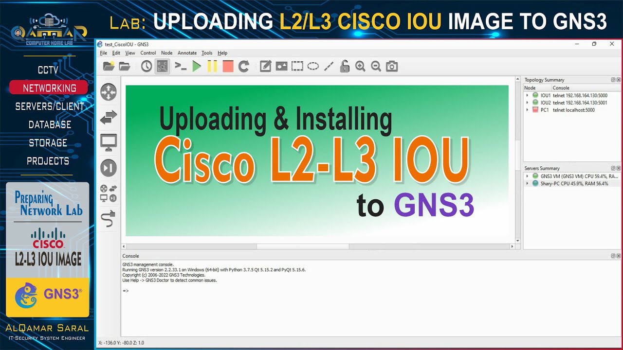 Network vLab - UPLOAD AND INSTALL CISCO L2/L3 IOU IMAGES TO GNS3 - YouTube