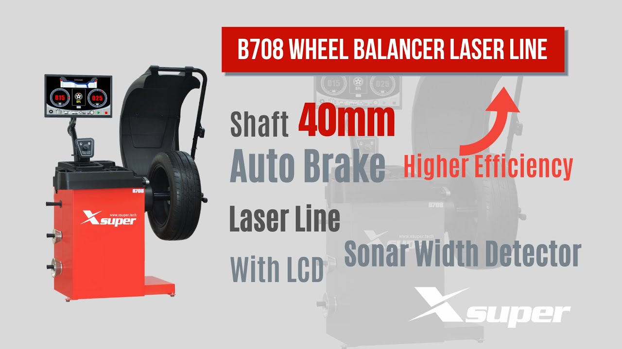 B708 Laser Line Wheel Balancer - YouTube