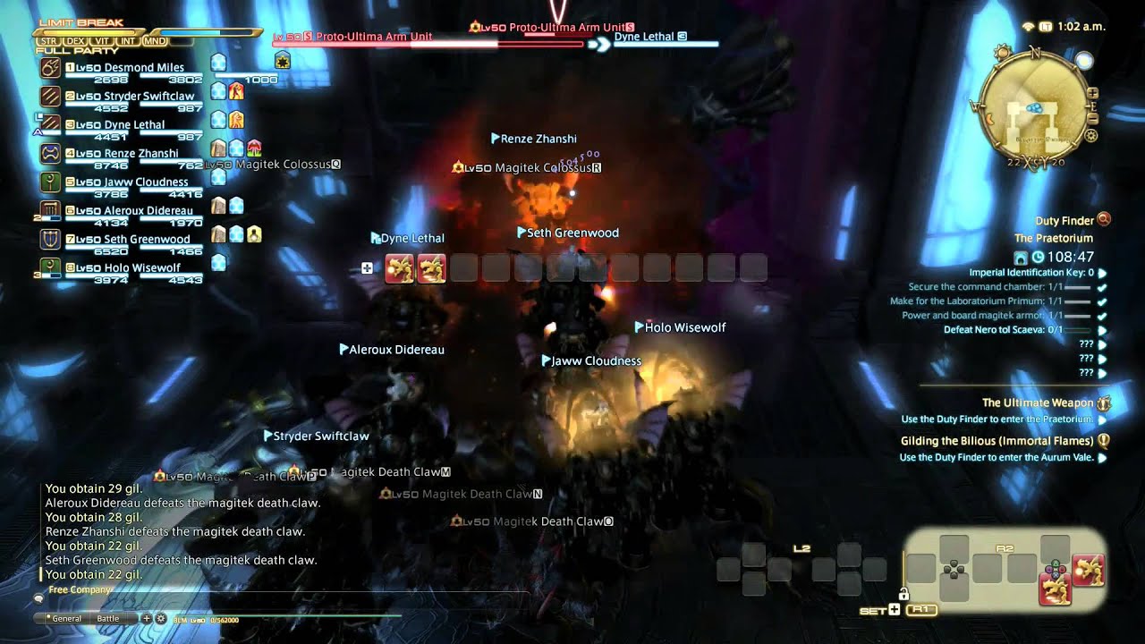 ff14 praetorium ps4 - YouTube