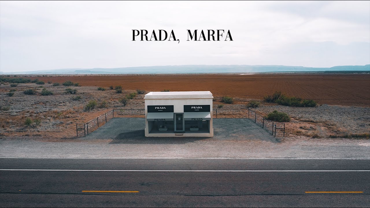 Prada Store Marfa, TX Travel video (Aerial Photography) - YouTube