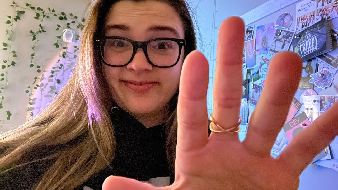 ASMR tapping, hand movements, plucking your negative energy - YouTube