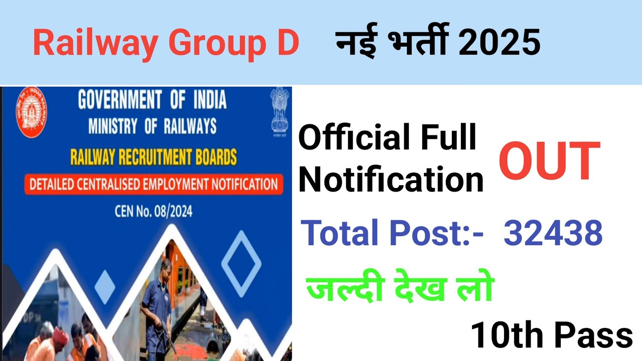 RRB Group D Notification 2025 | Post ,Eligibility,Age Criteria ...