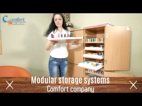Comfort modular storage systems ( for seawing table ) - YouTube