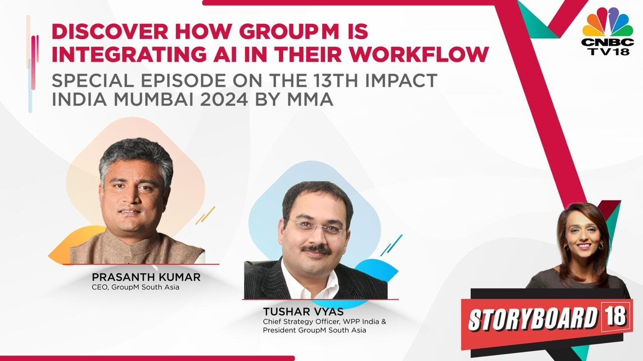 How GroupM Is Integrating AI In Their Workflow | CNBC TV18 - YouTube