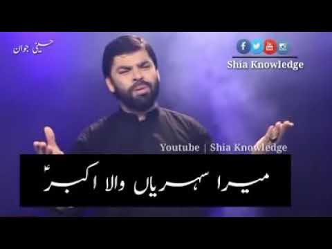 Akbar Akbar mera sehriyan wala Akbar...noha by Shadman Raza with lyrics ...