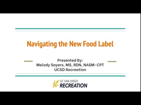 Navigating the New Food Label #nutrition #foodlabels - YouTube
