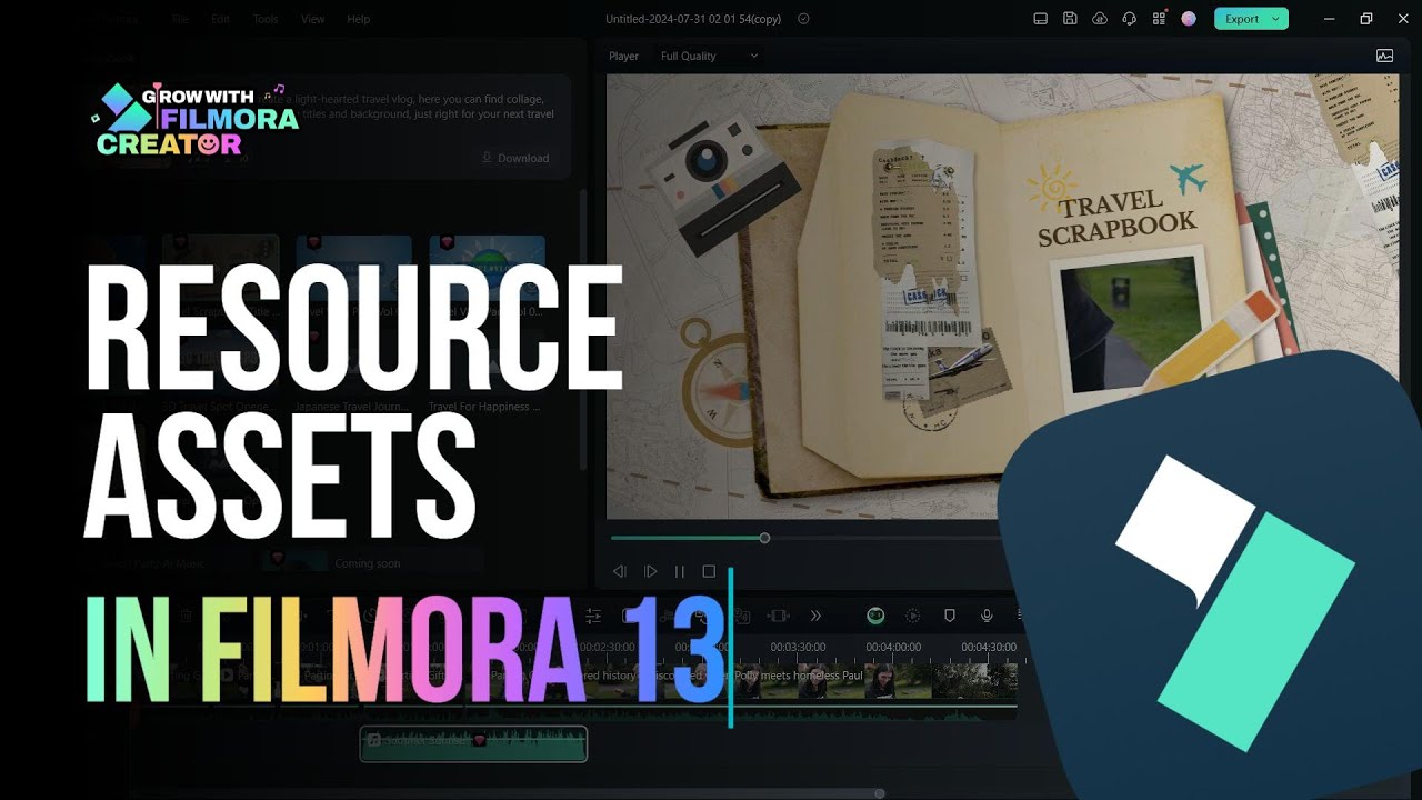 How to Utilize Filmora Resource Assets for your Videos? Filmora 13 ...
