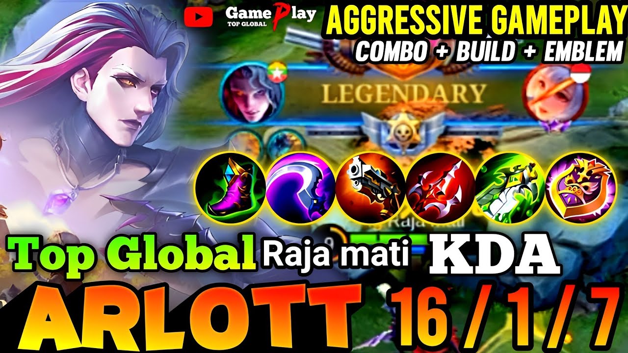 Best Build Arlott 2023 - Gameplay Top Global Arlott by [ Raja mati ...
