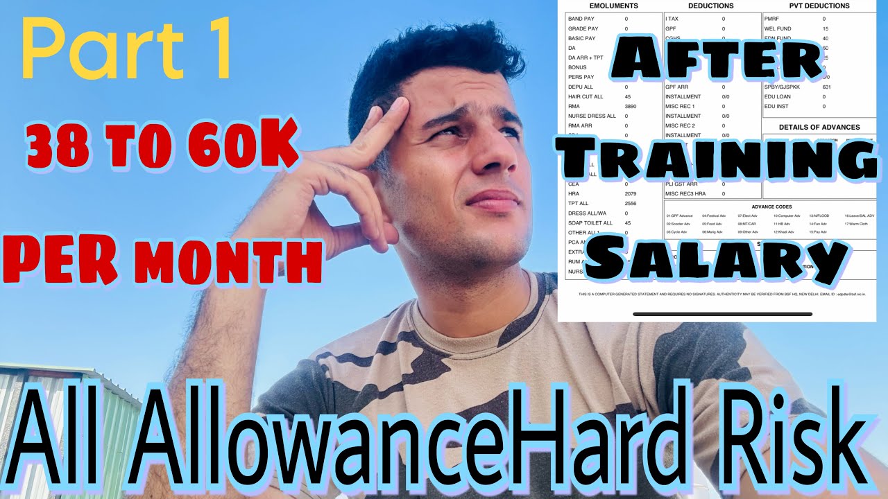 Salary After Training With All Allowance Hard&Risk Area 9K&18K (Part-1 ...