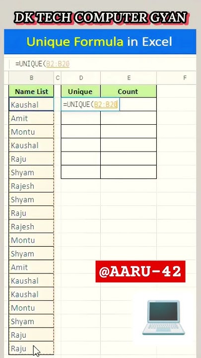 Unique formula #excel #exceltips #ytshorts #exceltutorial #shortsfeed #ytshort #viralvideo # ...