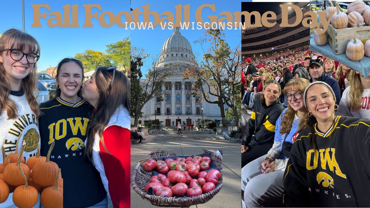 Fall Football Game Day | Iowa vs Wisconsin - YouTube