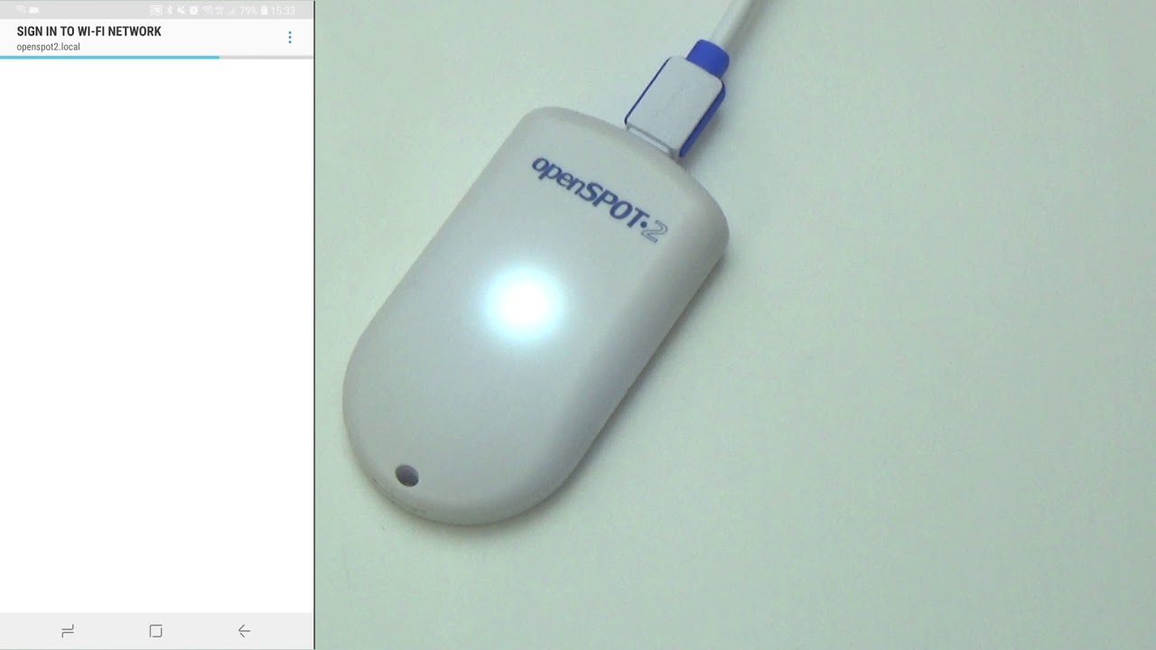 openSPOT2: Connecting to a Wi-Fi network - YouTube