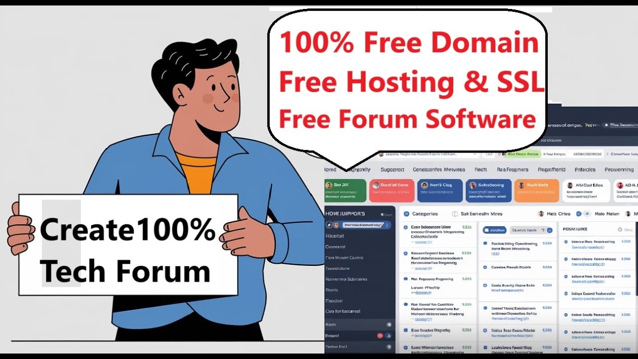 Create Free Tech Forum Included Free Domain ,Hosting and SSL - YouTube