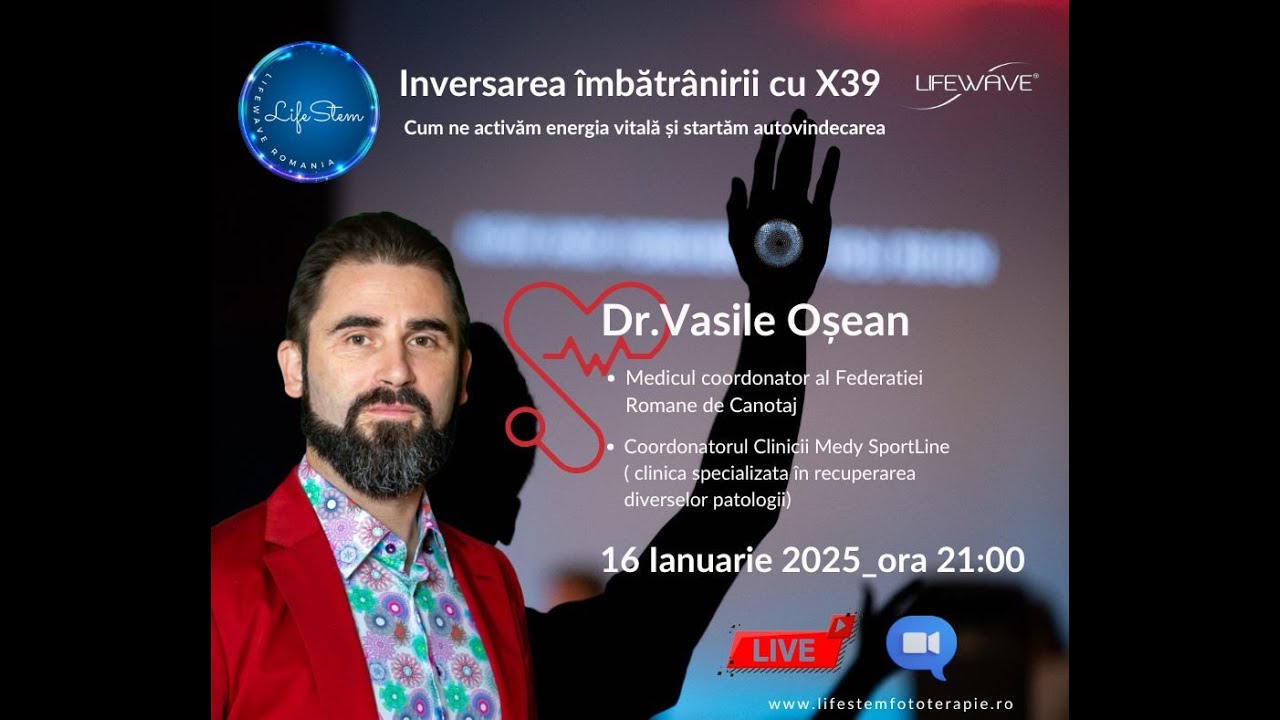 Inversarea îmbătrânirii cu X39_cu Dr Vasile Osean & Monica Batir - YouTube