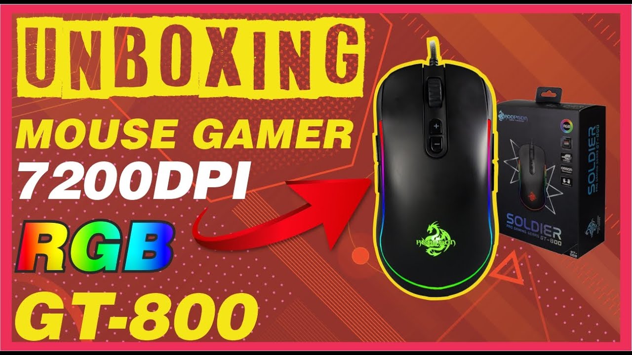 UNBOXING MOUSE GAMER GT 800 - YouTube