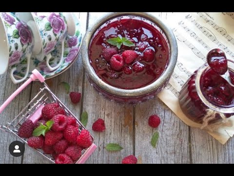 Moruq (malina) mürebbesinin hazirlanmasi.варенье с малиной