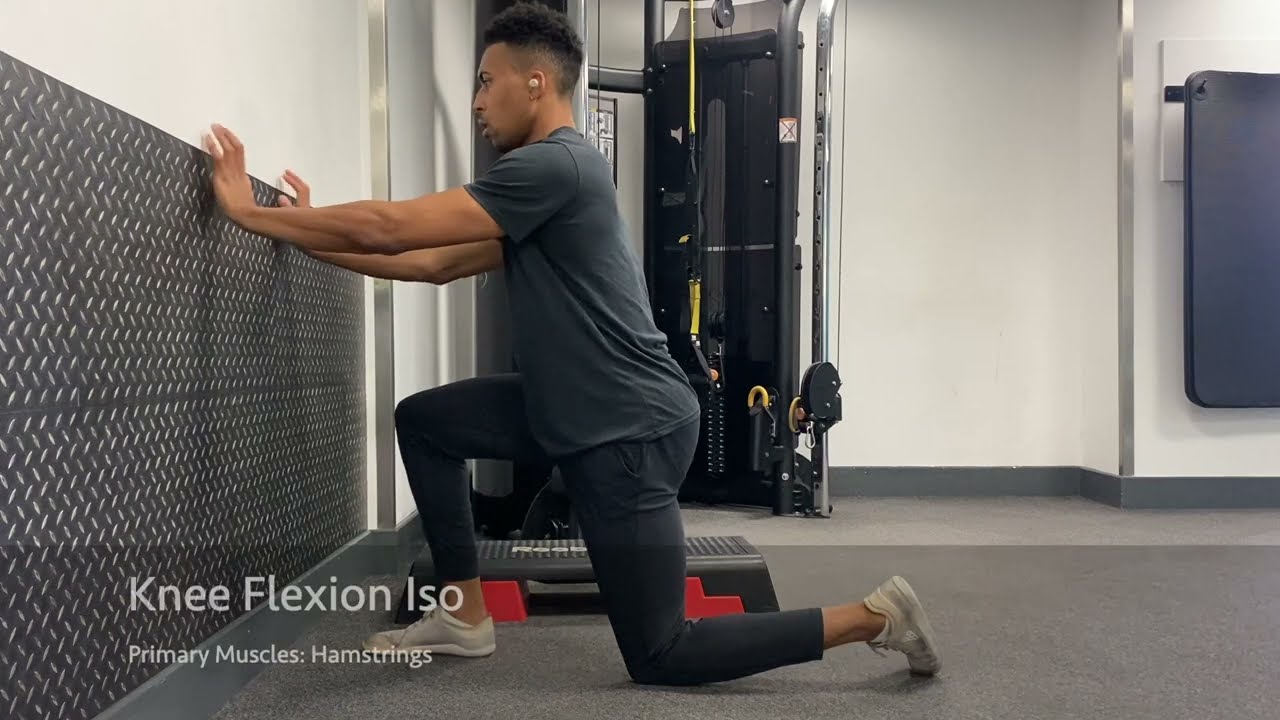 Knee Flexion Isometric | Exercise Video Library - YouTube