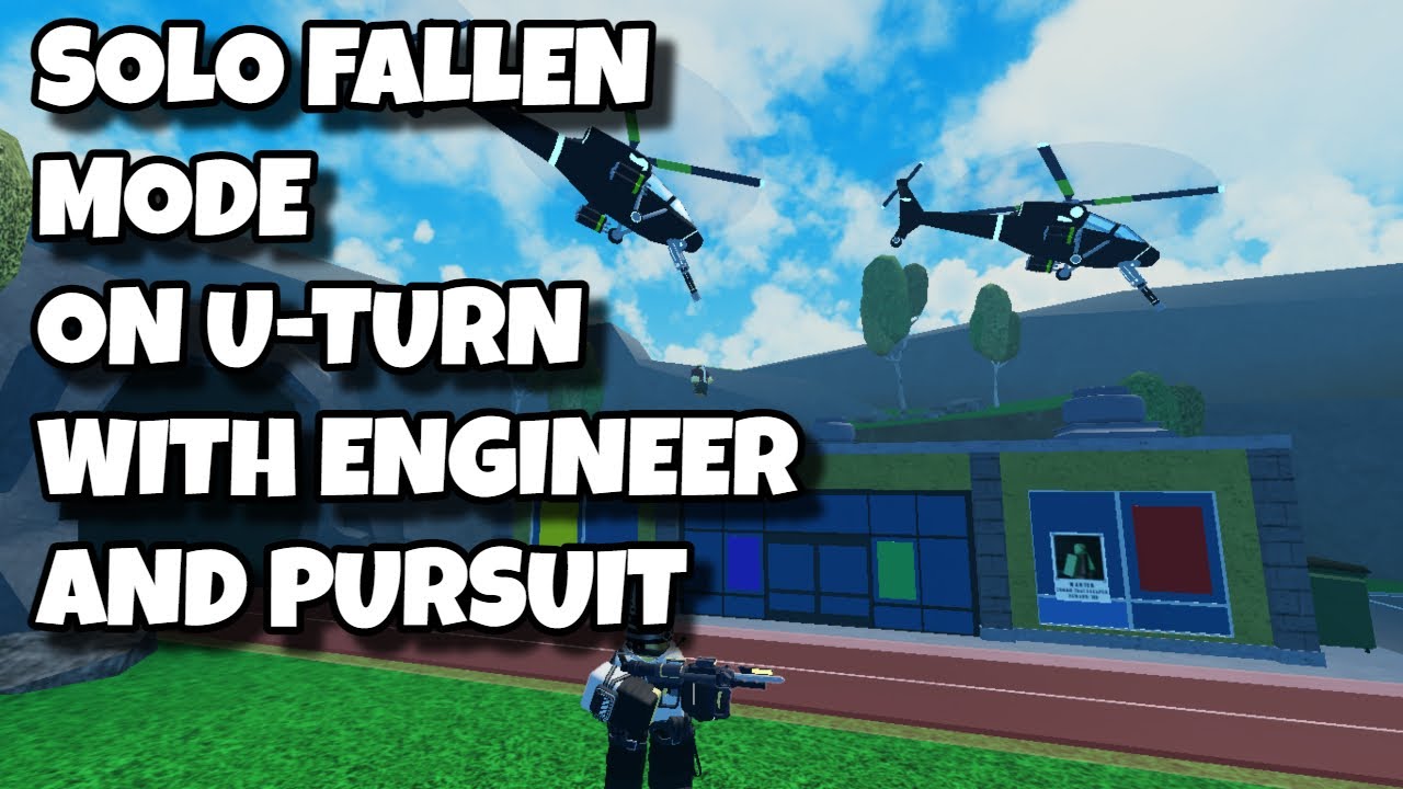 SOLO FALLEN MODE ON U-TURN WITH ENGINEER AND PURSUIT| ROBLOX Tower ...