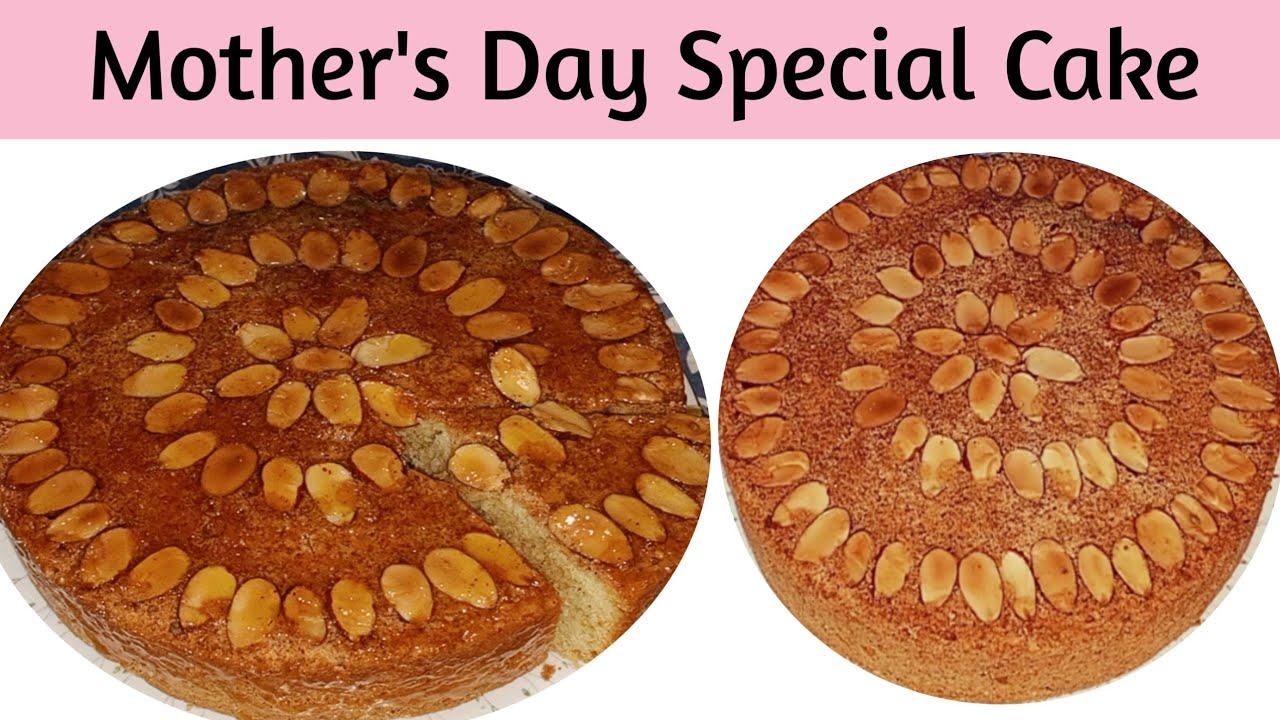 Mother's Day Special Cake ll Almond Cake Recipe ll Tea time Cake Recipe ...