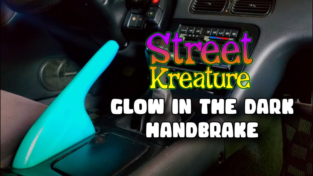 StreetKreature Glow-in-the-Dark Handbrake for 240sx - YouTube