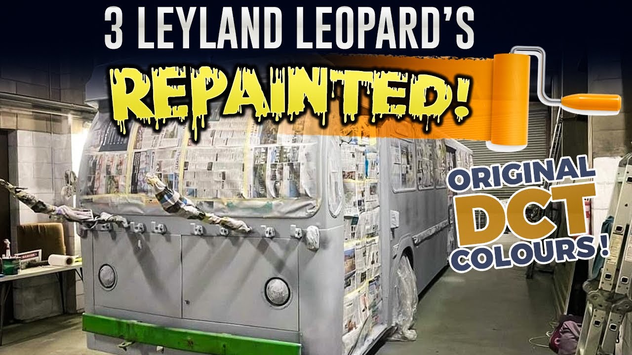 【Otago Heritage Bus】Repainting DCT Leyland Leopards to original colour ...