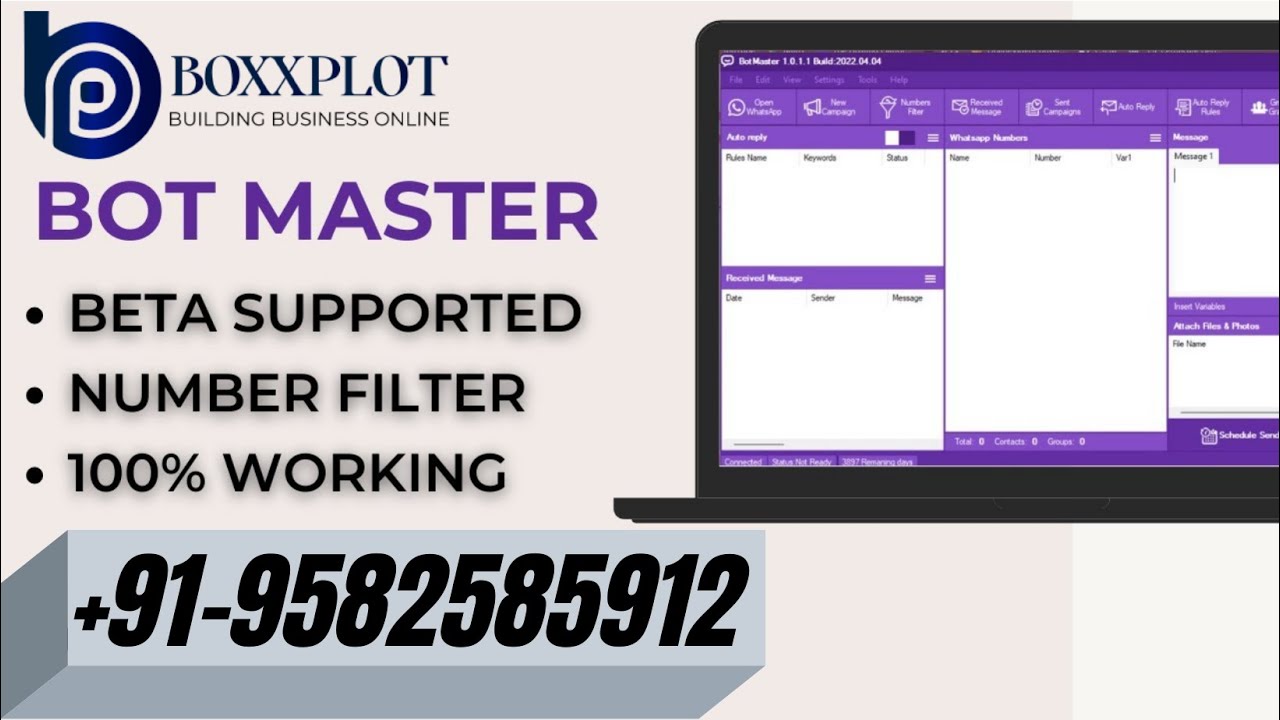 BotMaster | Business Whatsapp Sender 2022 | Bulk Whatsapp Beta Mode ...