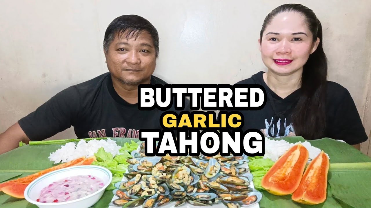 INDOOR COOKING |BUTTERED GARLIC TAHONG WITH MATCHING TALABA | PINOY ...