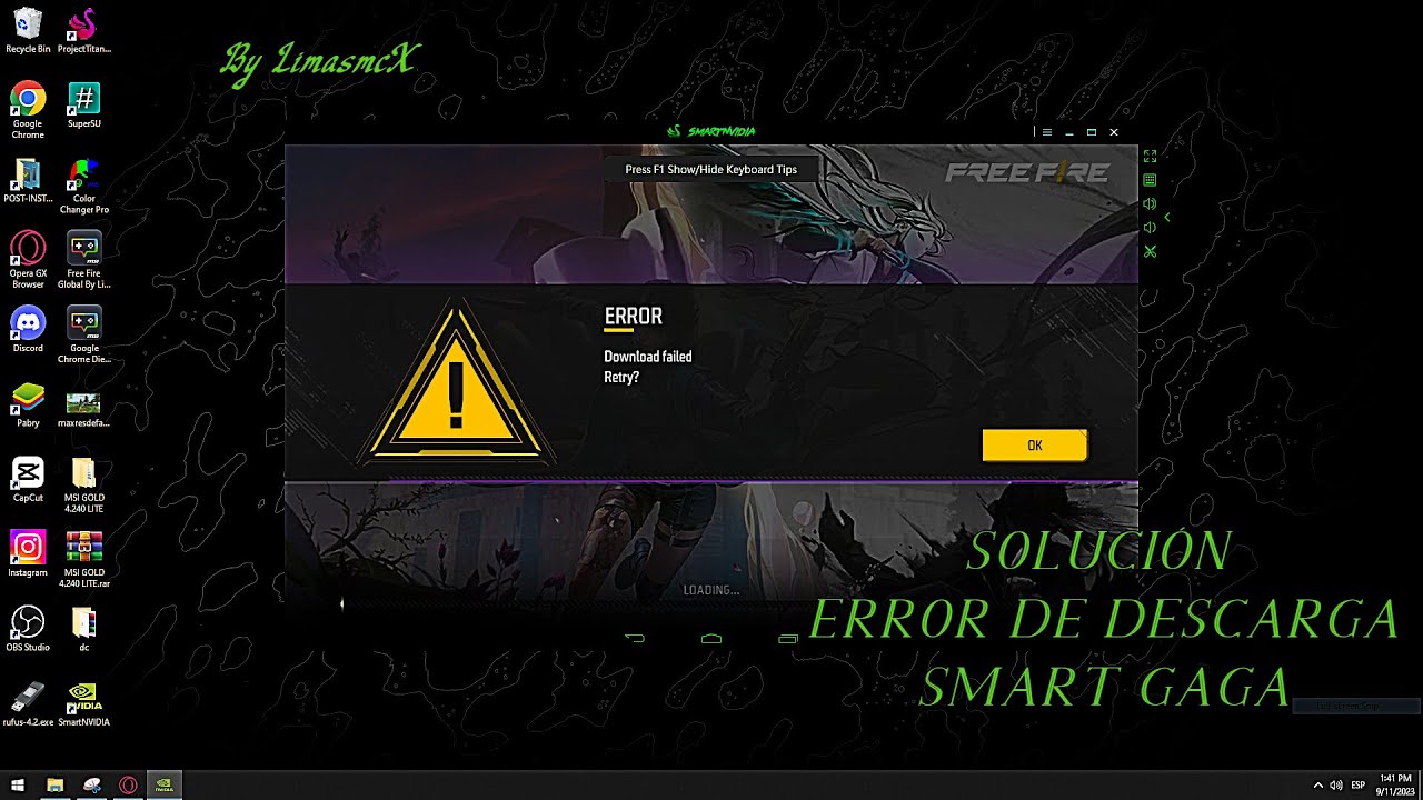 SOLUCION ERROR DE DESCARGA EN TODAS LAS VERSIONES DE SMART GAGA / LIMASMCX - YouTube