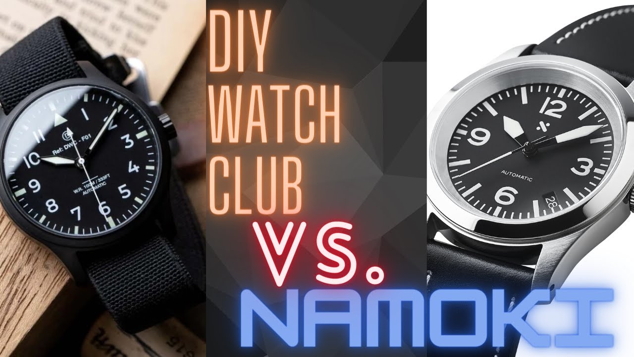 DIY Watch Club Pilot Kit Vs Namokimods Pilot Watchmakers Kit - YouTube